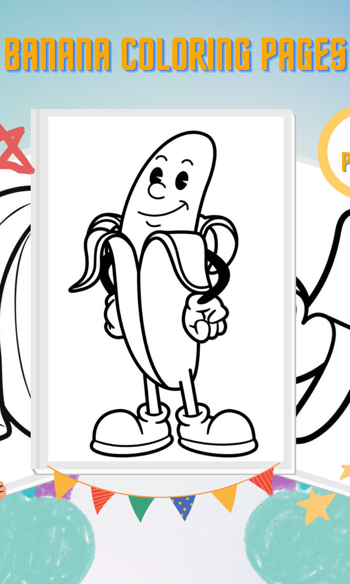 Banana Coloring Pages