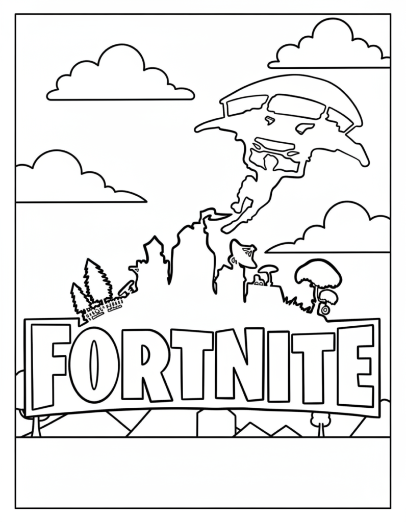 29 dibujos de Fortnite para colorear: imprimibles gratis para niños
