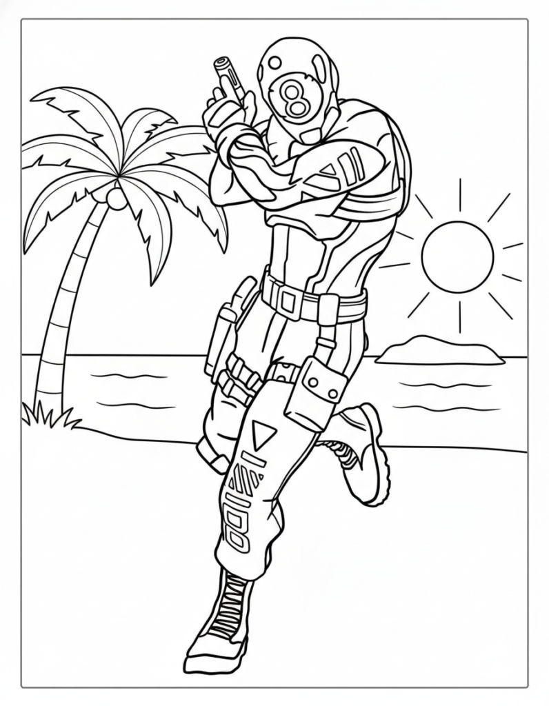 29 dibujos de Fortnite para colorear: imprimibles gratis para niños