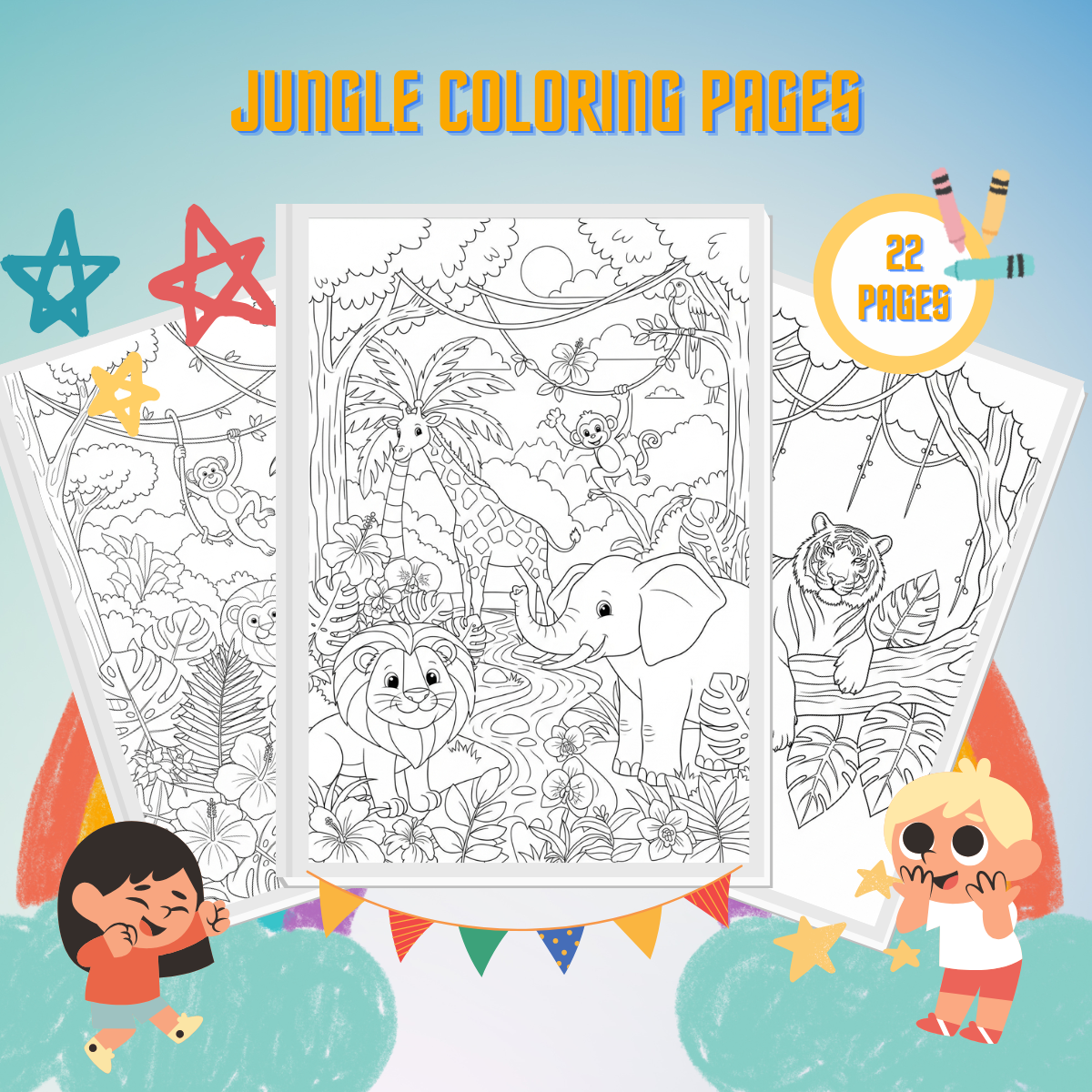 22 Jungle Coloring Pages - Free Printables For Kids