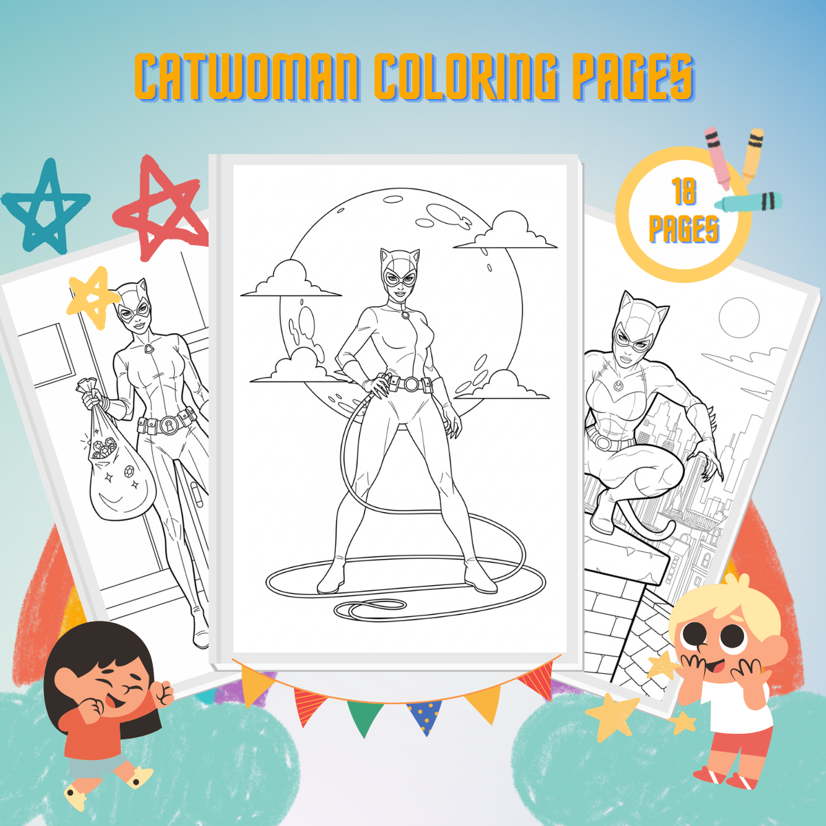 18 Catwoman Coloring Pages - Free Printables For Kids