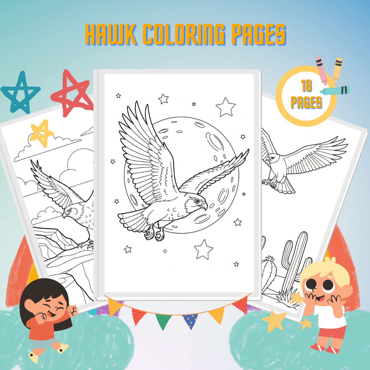 18 Hawk Coloring Pages - Free Printables For Kids