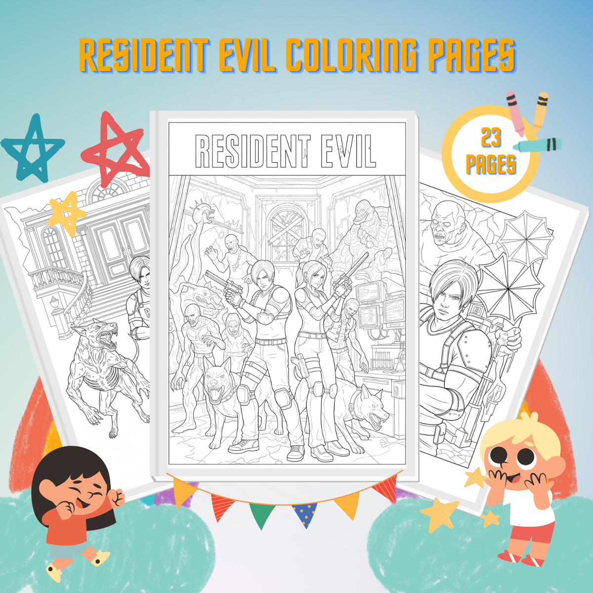 23 Resident Evil Coloring Pages - Free Printables For Fans