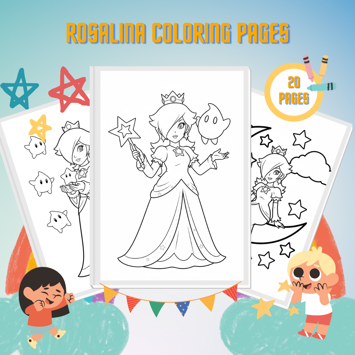 20 Rosalina Coloring Pages For Kids | SSColoring.com