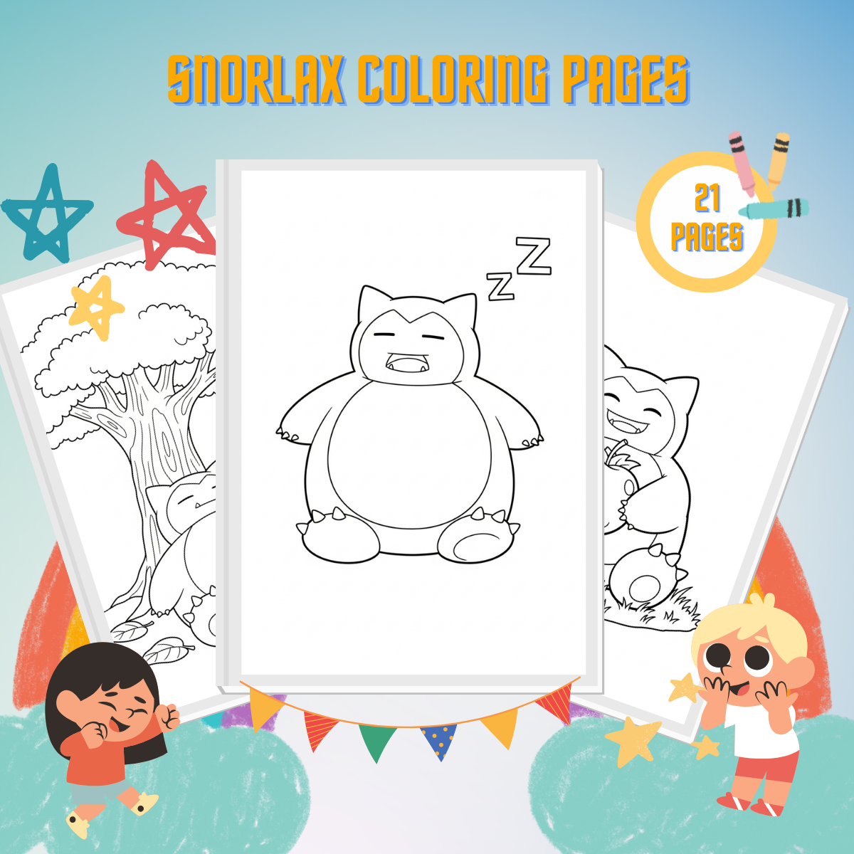 21 Snorlax Coloring Pages - Free Printables For Kids