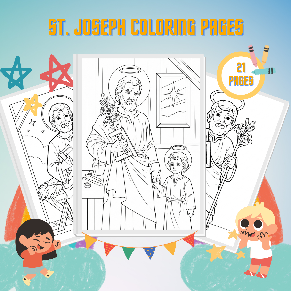 21 St. Joseph Coloring Pages - Free Printables For Kids