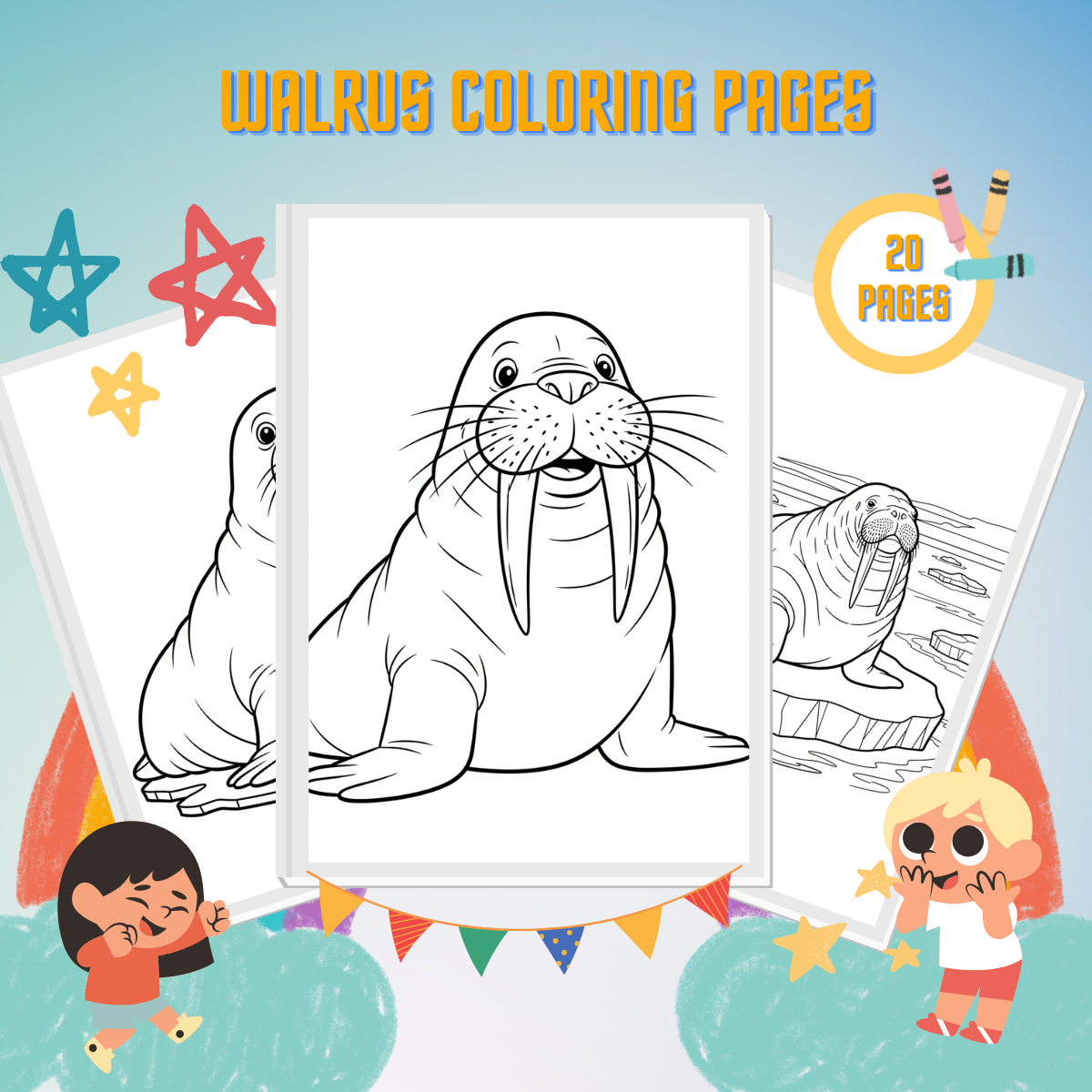 20 Walrus Coloring Pages - Free Printables For Kids