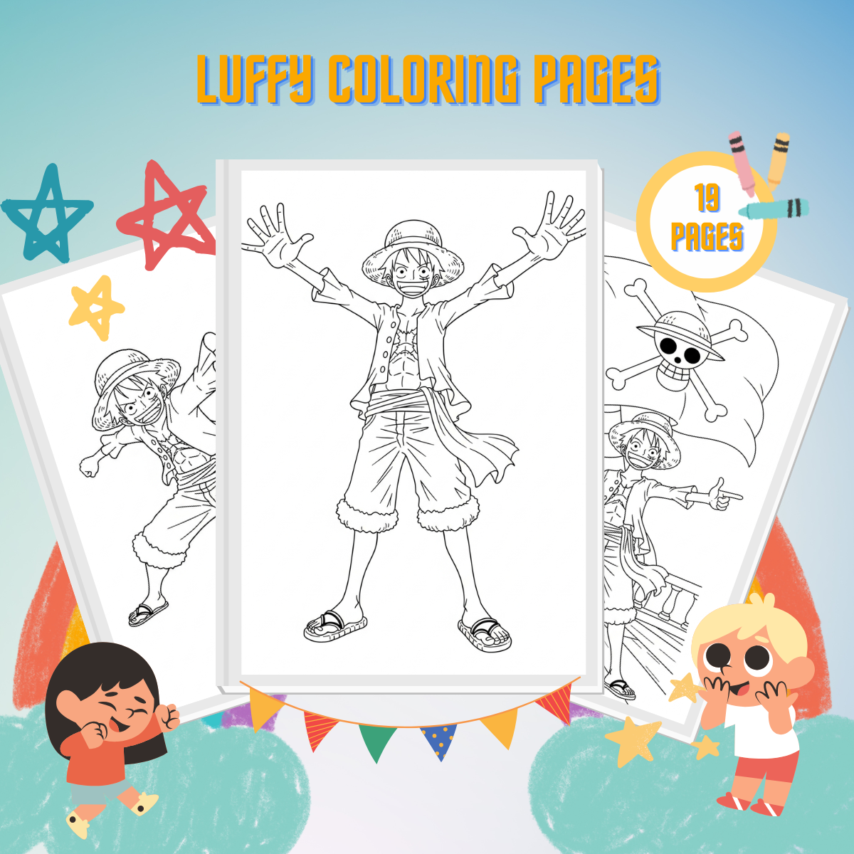 15 Luffy Coloring Pages | Fun Pirate Printables For Kids