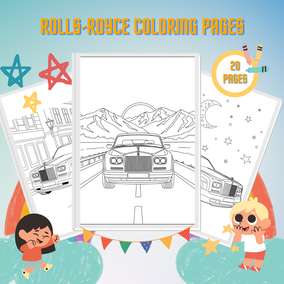20 Rolls-Royce Coloring Pages For Kids | SSColoring