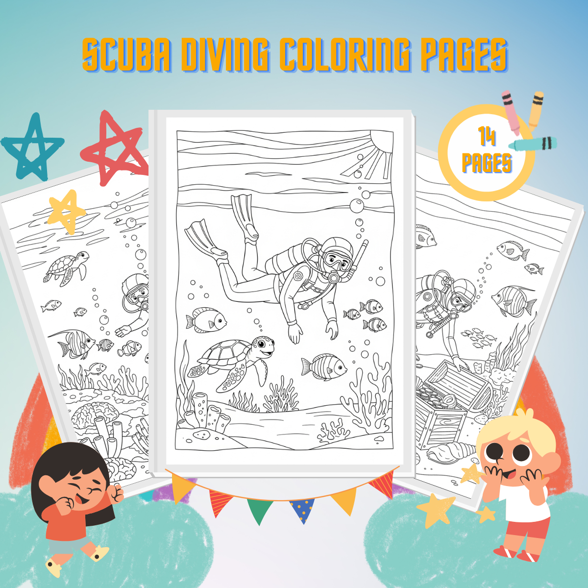 22 Scuba Diving Coloring Pages - Free Printables For Kids