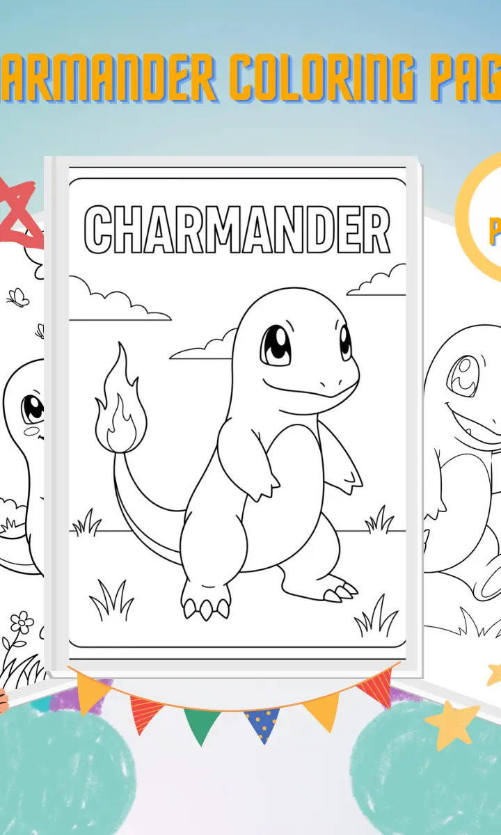 Gambar Mewarnai Charmander
