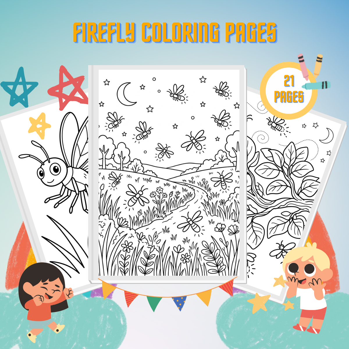 21 Firefly Coloring Pages - Free Printables For Kids