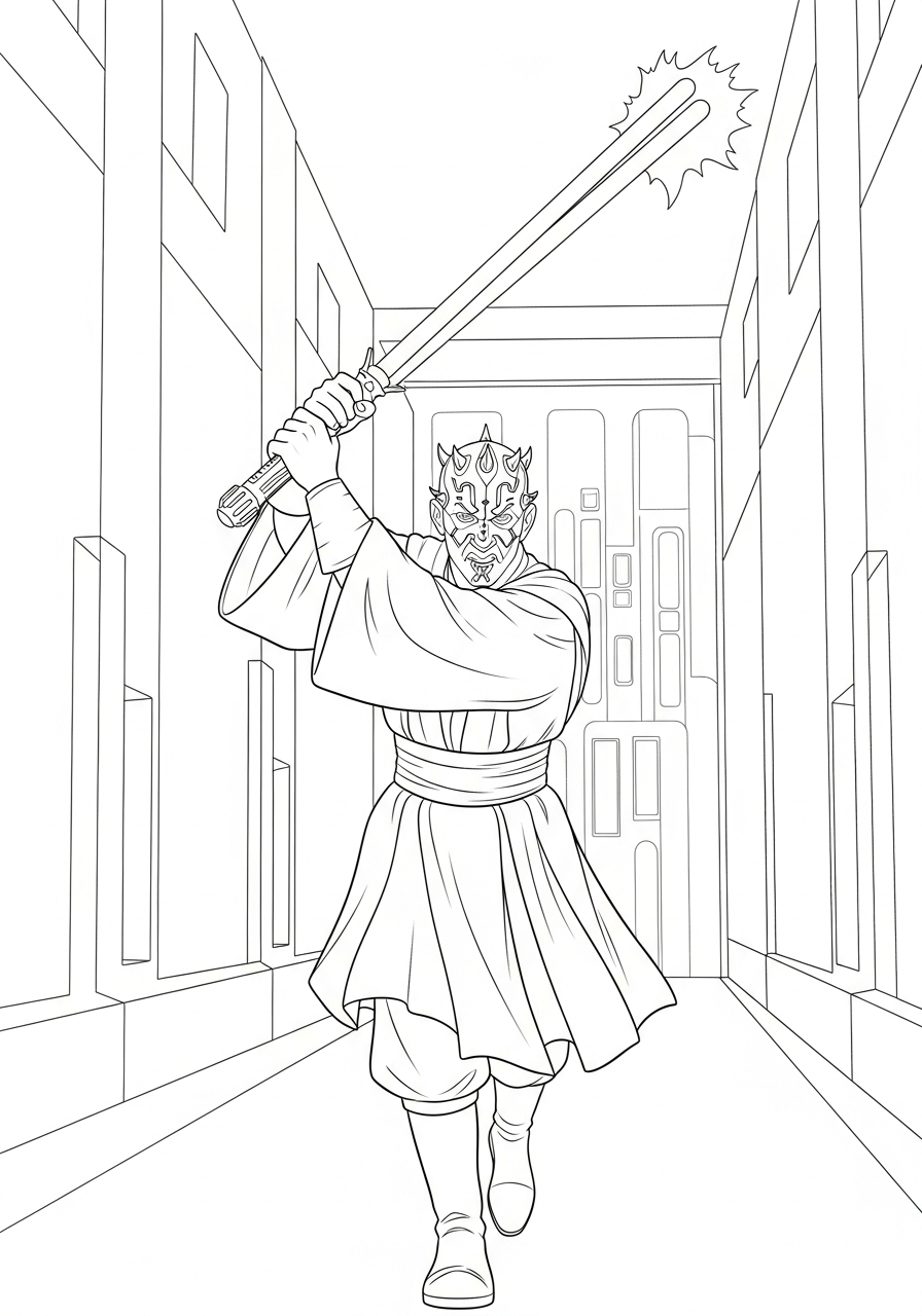 22 Darth Maul Coloring Pages | Free Sith Printables