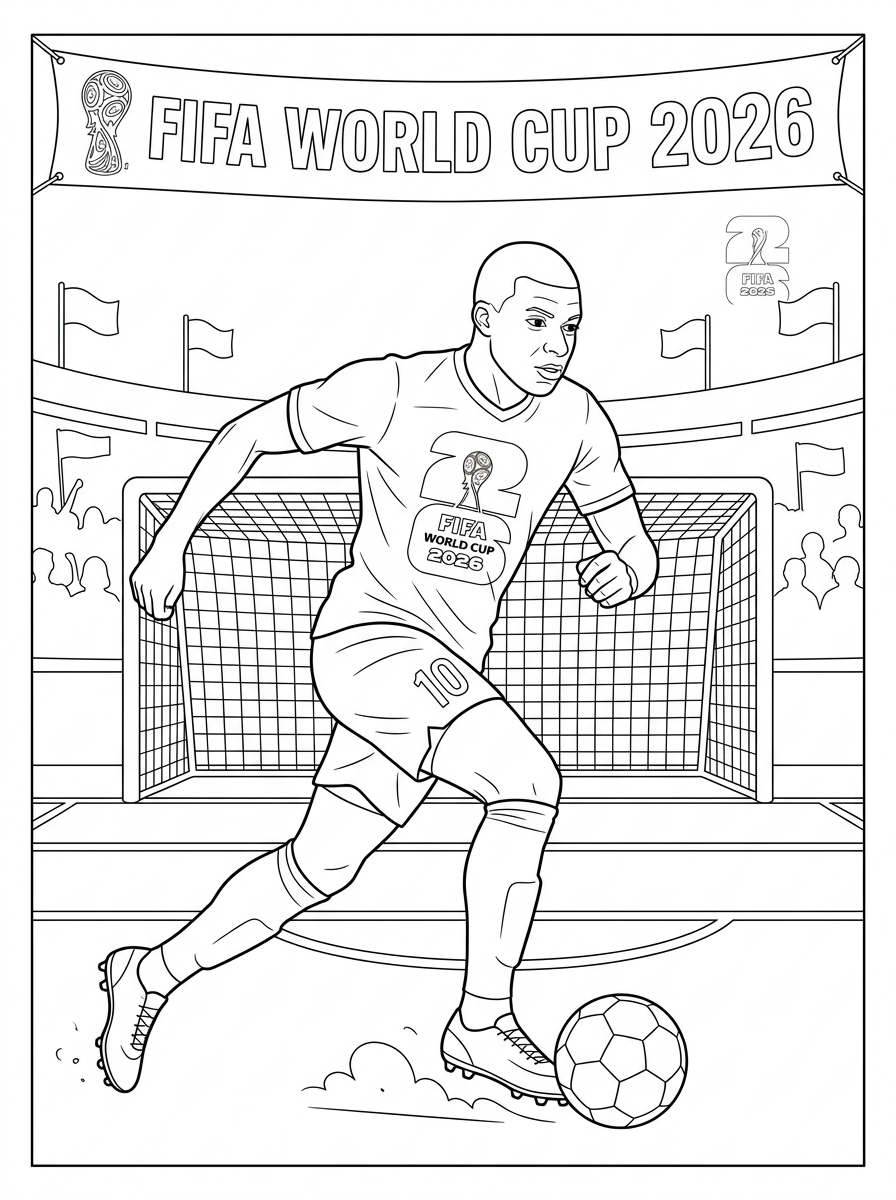 24 FIFA World Cup 2026 Coloring Pages - Free Printables