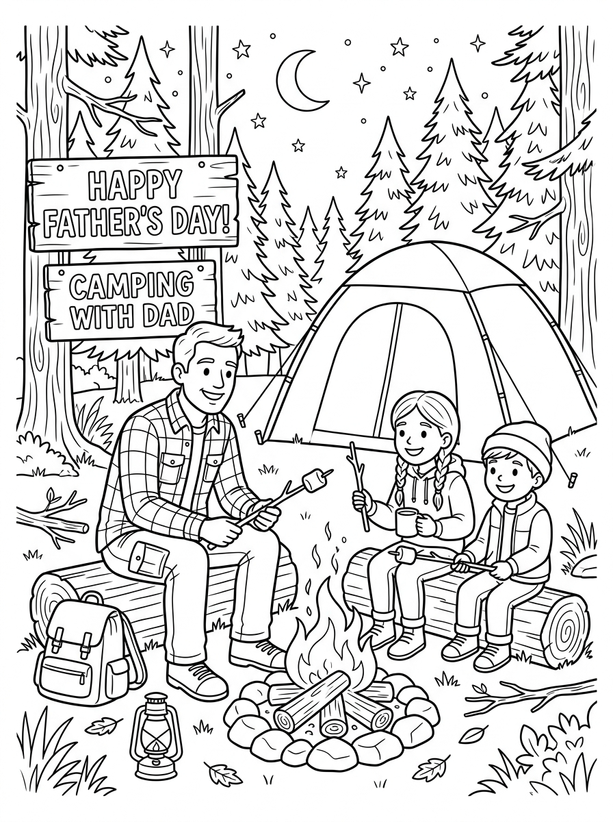 21 Father's Day Coloring Pages | Free Printables For Kids
