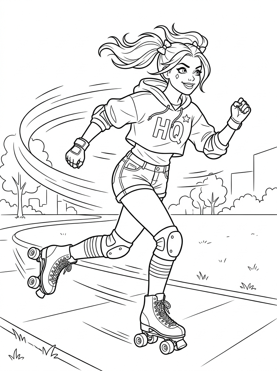 28 Harley Quinn Coloring Pages | Free Printable Art