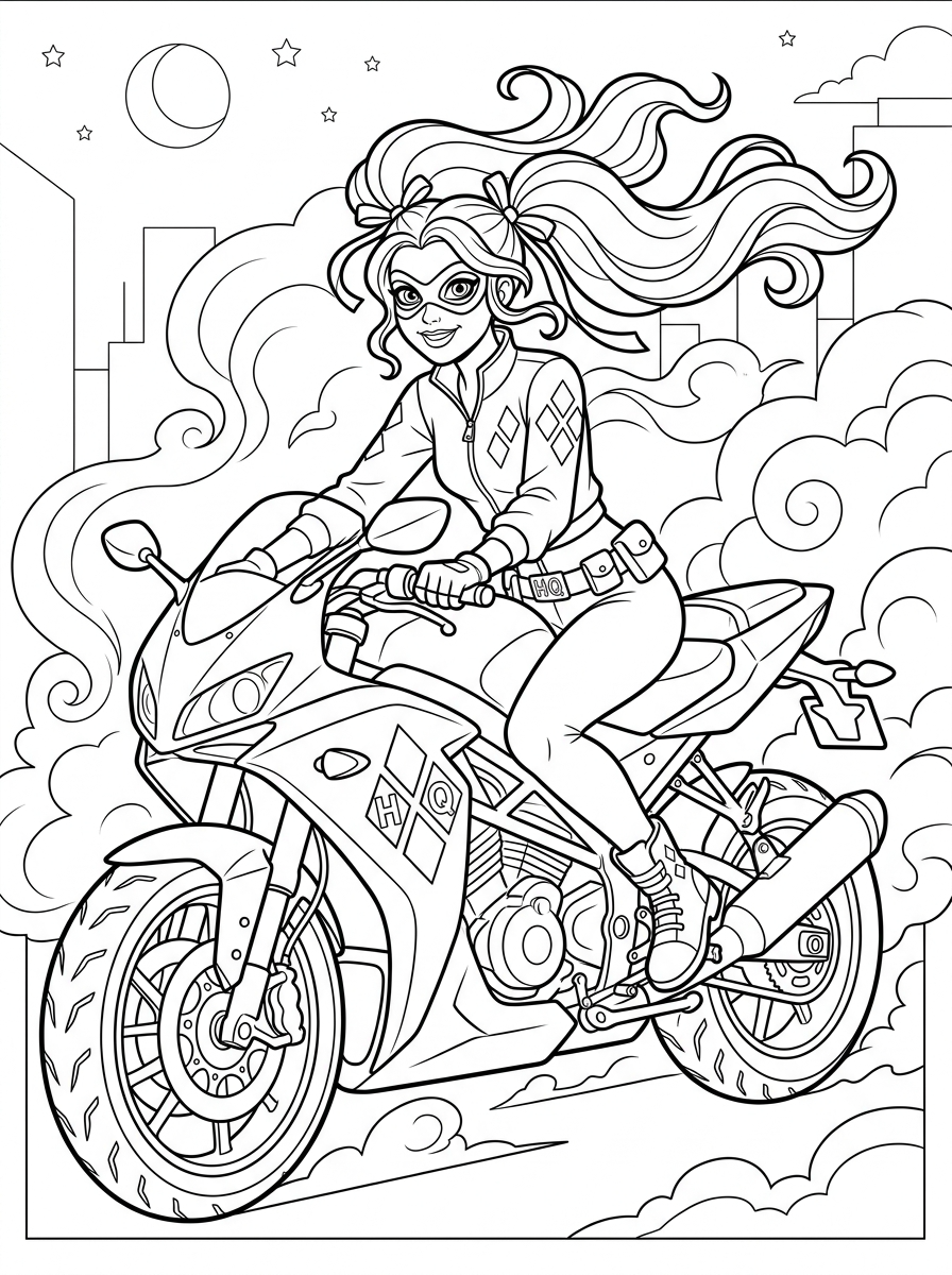 28 Harley Quinn Coloring Pages | Free Printable Art