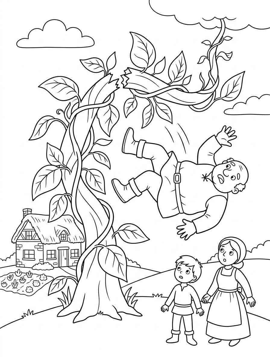 22 dibujos de Jack y las habichuelas mágicas para colorear ...